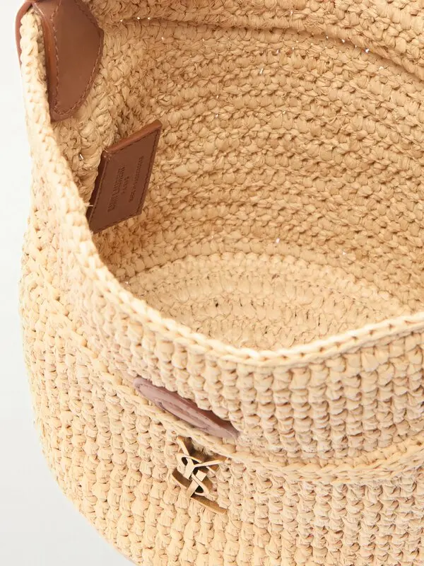 Saint Laurent Gaby Raffia Bucket Bag