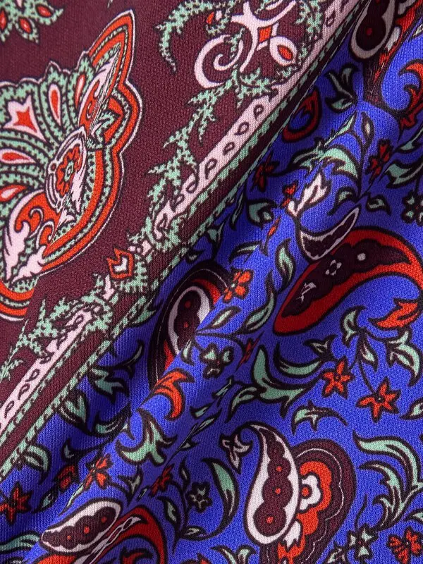 Rabanne Ruched Paisley-print Jersey Shirt