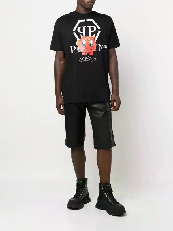 Philipp Plein Monster Logo Graphic T-shirt