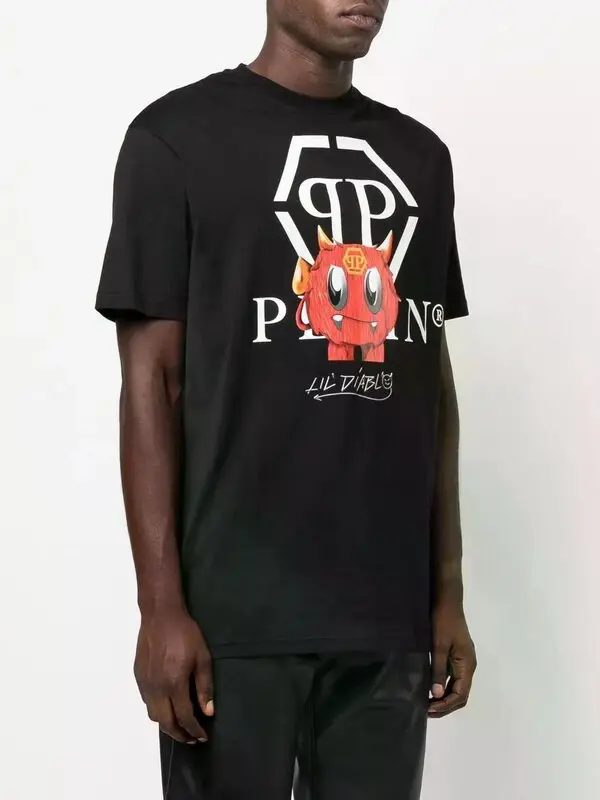 Philipp Plein Monster Logo Graphic T-shirt
