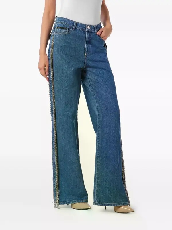 Philipp Plein Skater Fit Crystal Jeans
