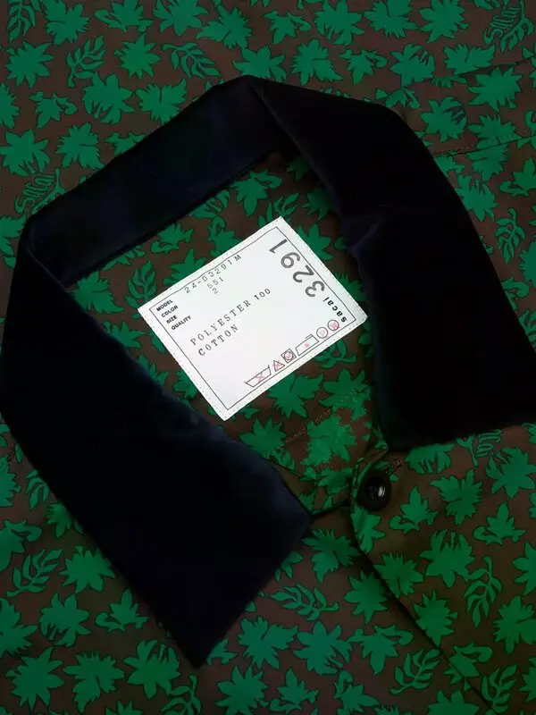 Sacai Leaf-print Shirt