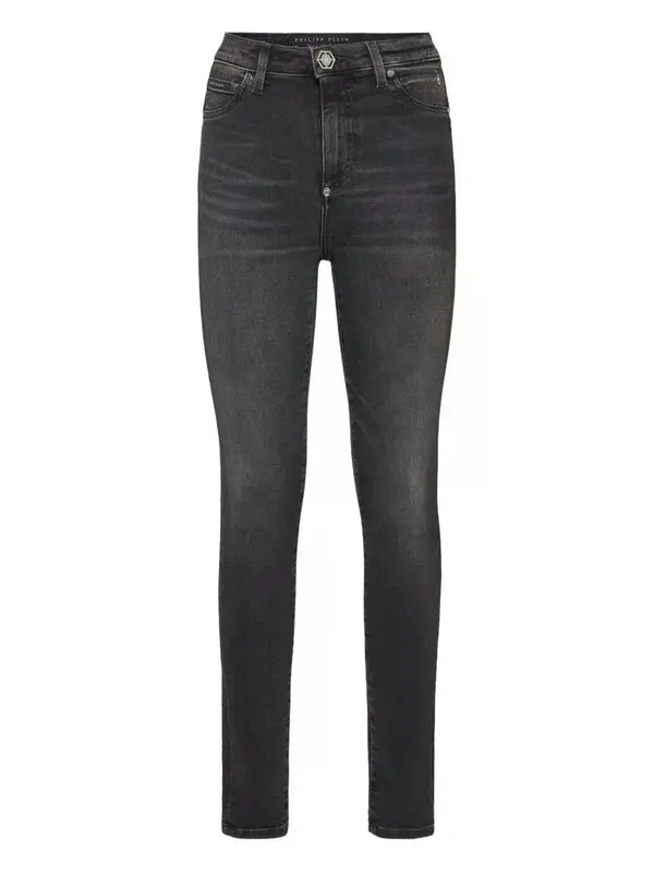 Philipp Plein Stretch-cotton Jeans - Black