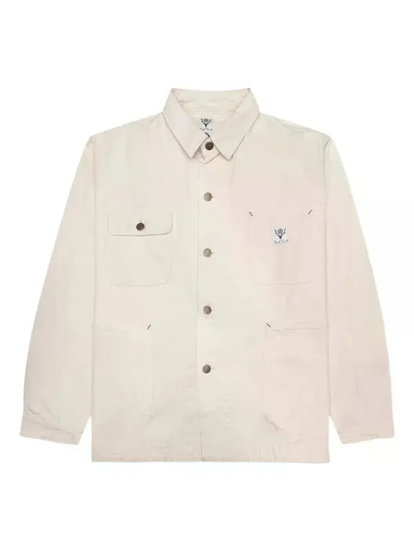 SOUTH2 WEST8 Patch-pocket Shirt Jacket - Neutrals