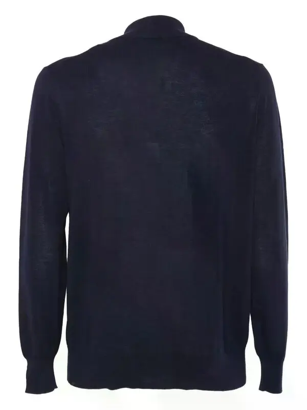 BALLANTYNE Zip-fastening Cotton Cardigan - Blue