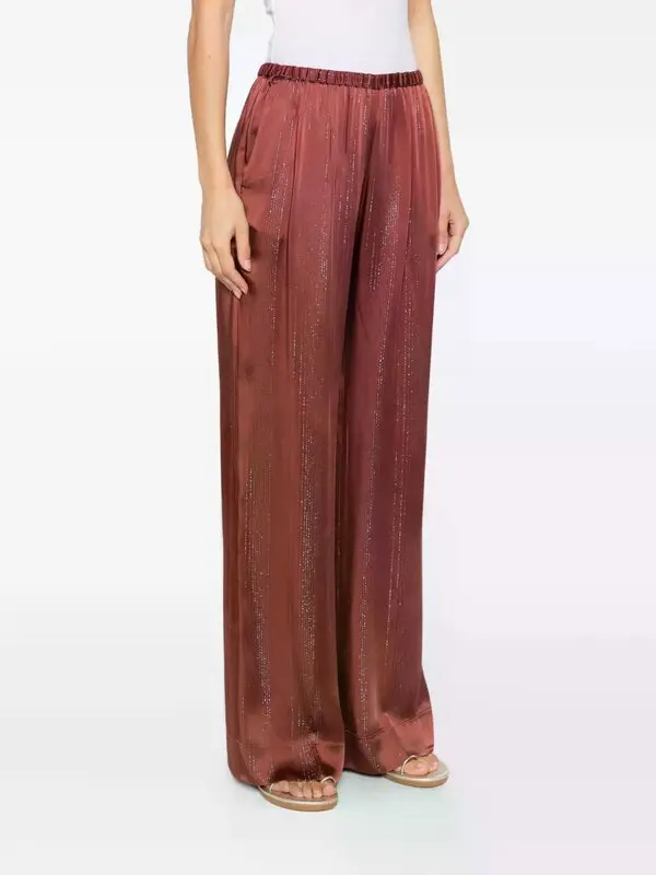 FORTE_FORTE Metallic-finish Trousers