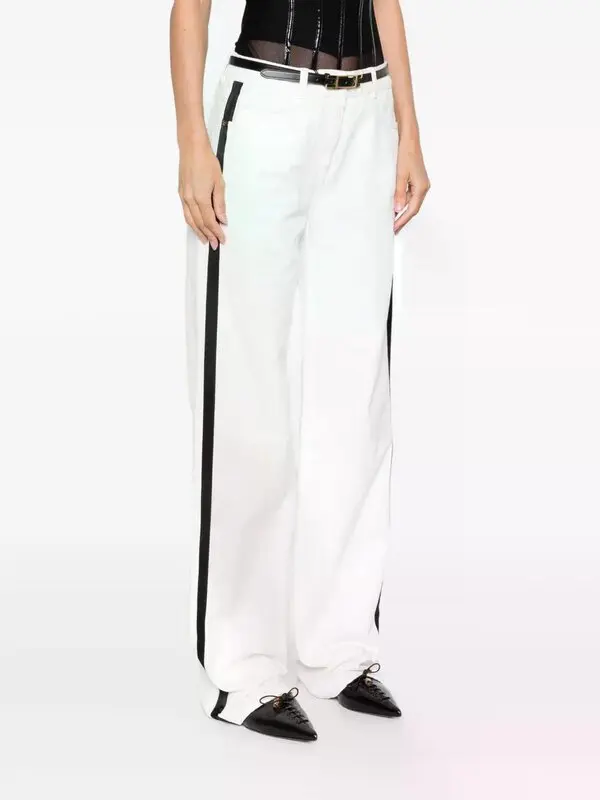 Elisabetta Franchi Side-stripe Belted Trousers