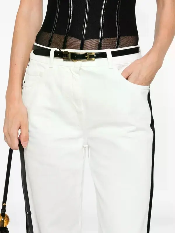 Elisabetta Franchi Side-stripe Belted Trousers