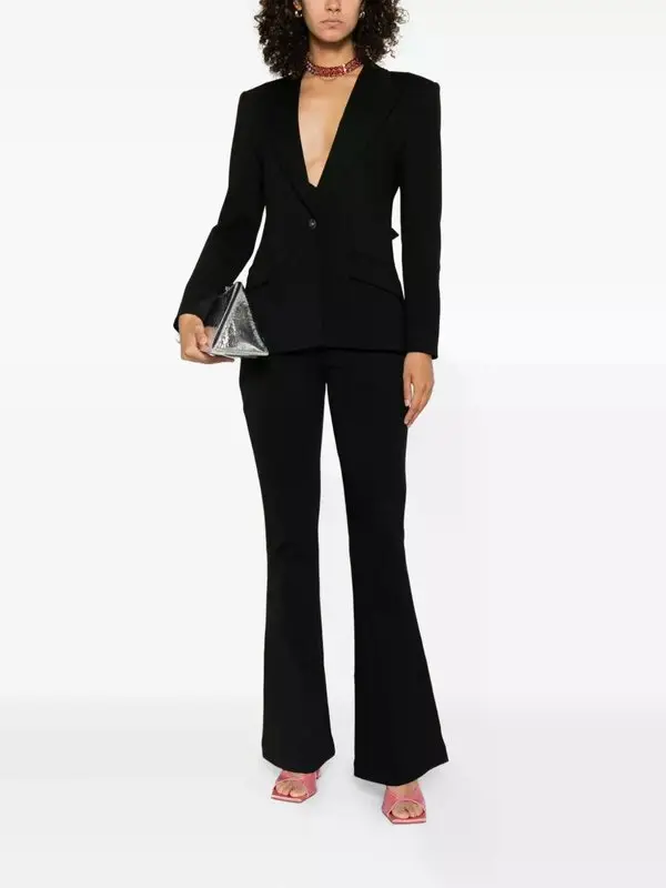 Versace Flared Trousers With Pocket Detail