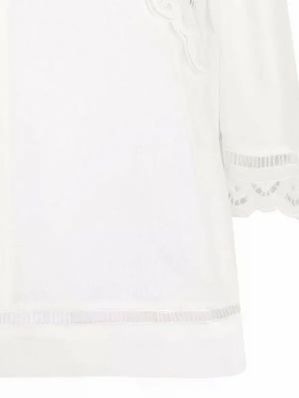 Isabel Marant Étoile Embroidered Lace-trimmed Blouse