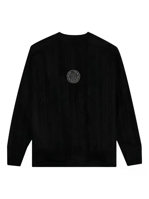 HONOR THE GIFT Cable-knit Sweater With Logo Patch