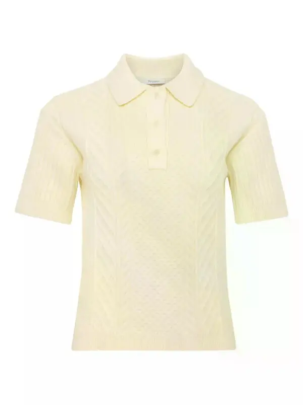 JW Anderson Cable-knit Polo Top