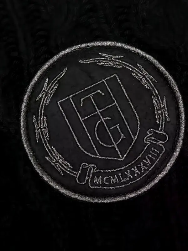 HONOR THE GIFT Cable-knit Logo-patch Sweater