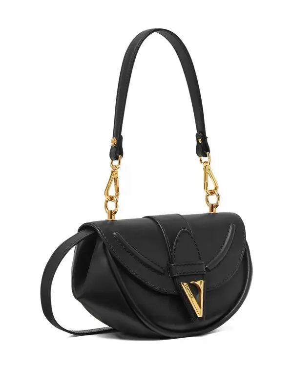 Versace Small Virtus Shoulder Bag - Black