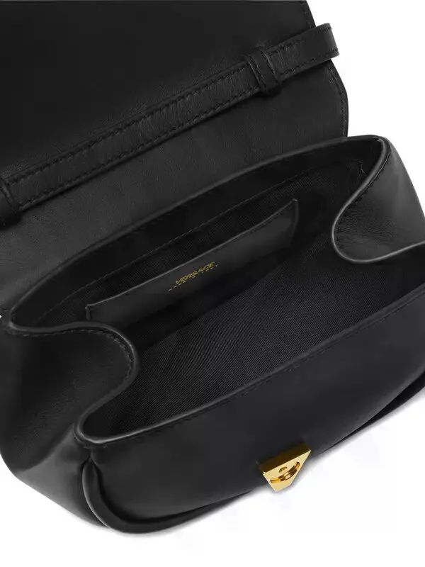 Versace Small Virtus Shoulder Bag - Black
