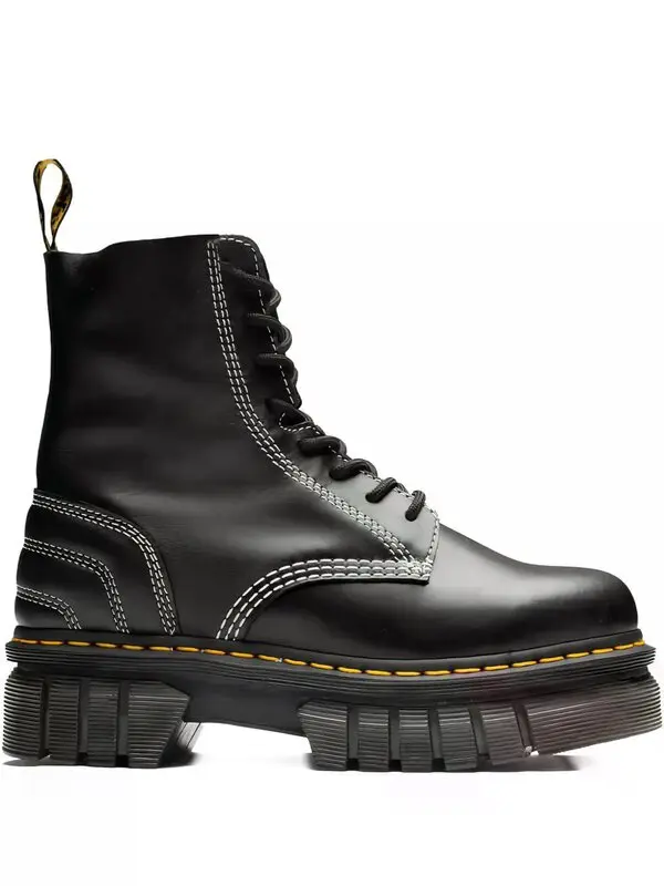Dr. Martens Audrick -Eye Poly & Leather Platform Boots - Black