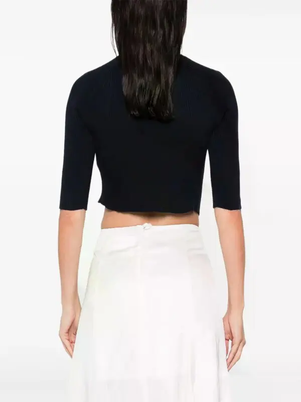 Max Mara Ribbed Buttoned Cardigan