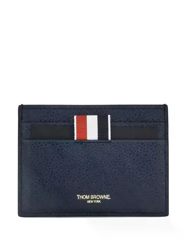 Thom Browne Four-bar Stripe Cardholder - Blue