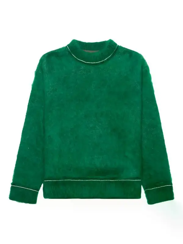 Sacai Knitted Mohair Sweater