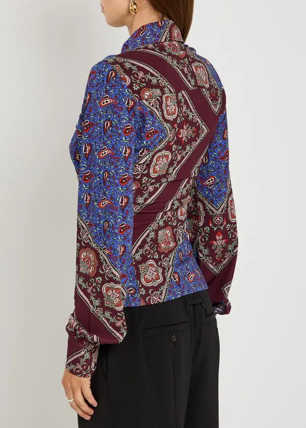 Rabanne Printed Stretch-jersey Shirt - Multi Print