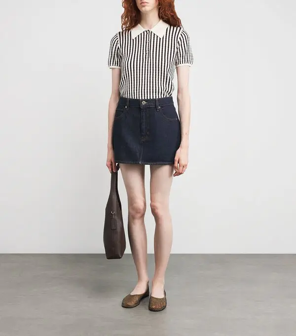 FRAME The Mini Denim Skirt