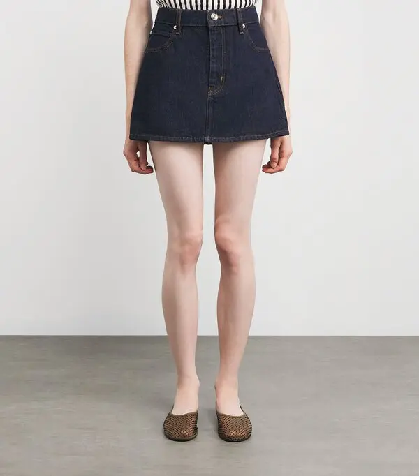 FRAME The Mini Denim Skirt