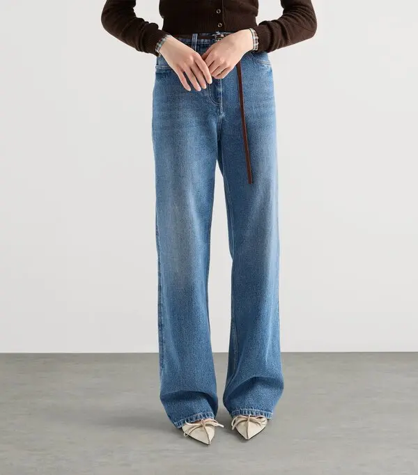 Prada High-rise Boyfriend Jeans - Blue
