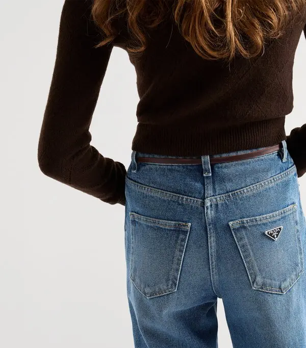 Prada High-rise Boyfriend Jeans - Blue