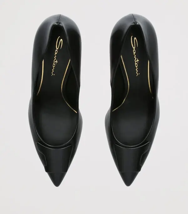 Santoni Leather Sibille Pumps