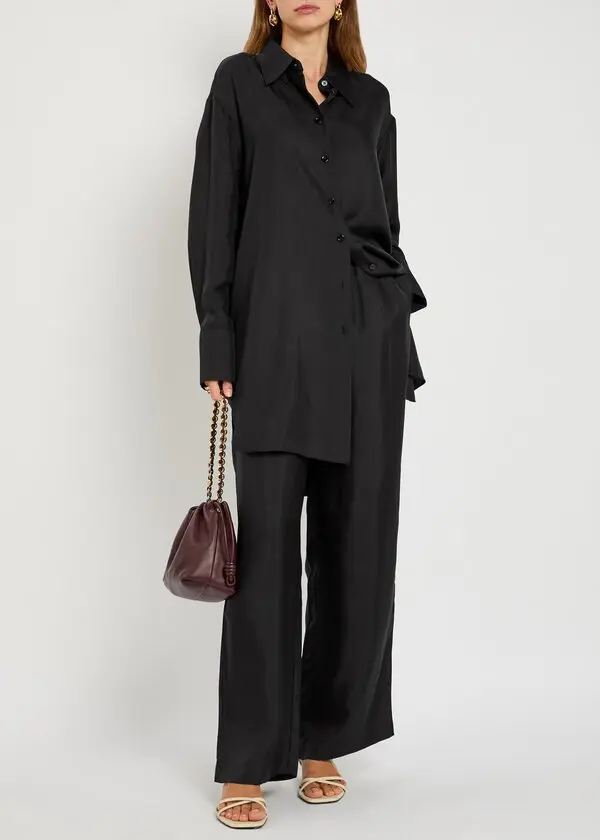 RÓHE Silk Shirt - Black