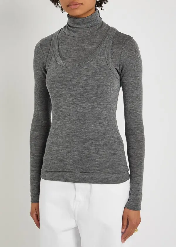 RÓHE Layered Wool Top