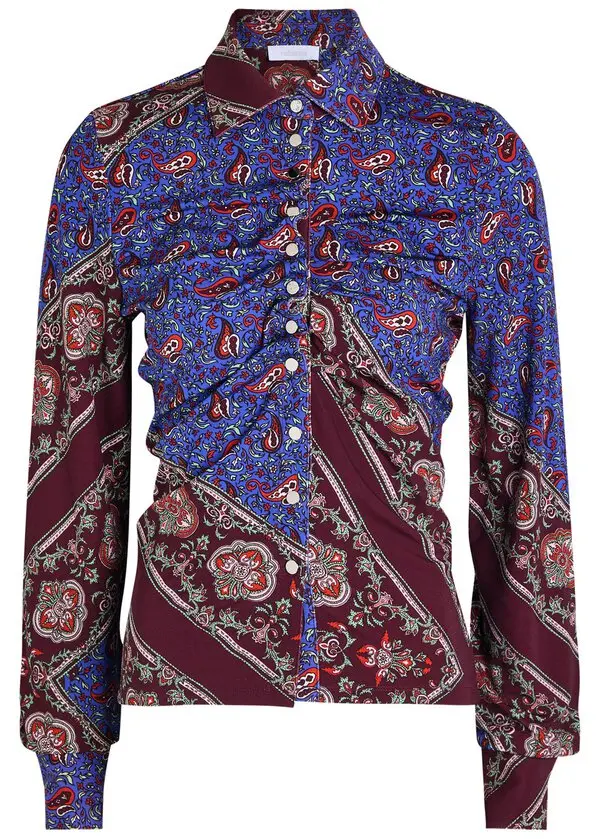 Rabanne Printed Stretch-jersey Shirt - Multi Print