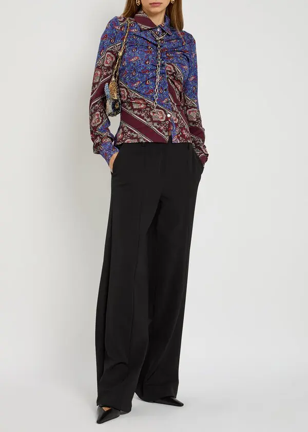 Rabanne Printed Stretch-jersey Shirt - Multi Print