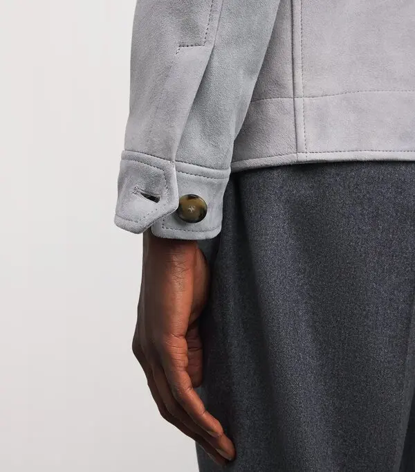 LARDINI Suede Twin-pocket Jacket