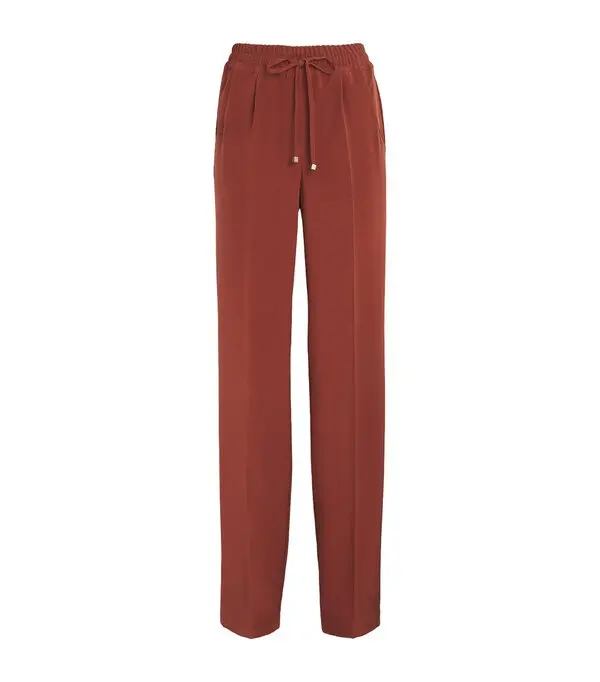 Kiton Stretch-silk Pleated Trousers
