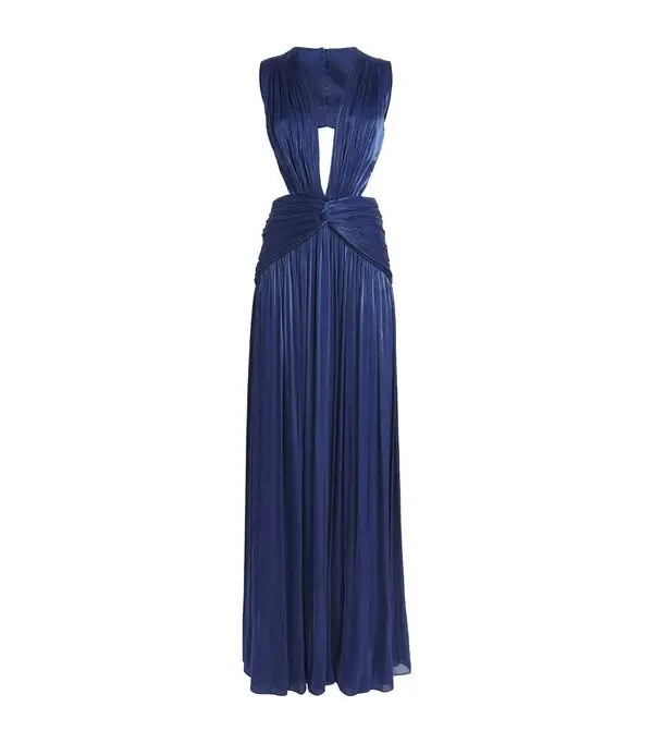 strapless open back dress Hand Pleated Column Dress main image 0