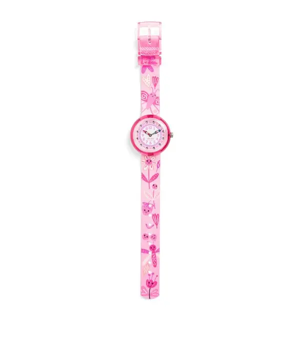 FLIK FLAK Happy Meadow Watch - Pink