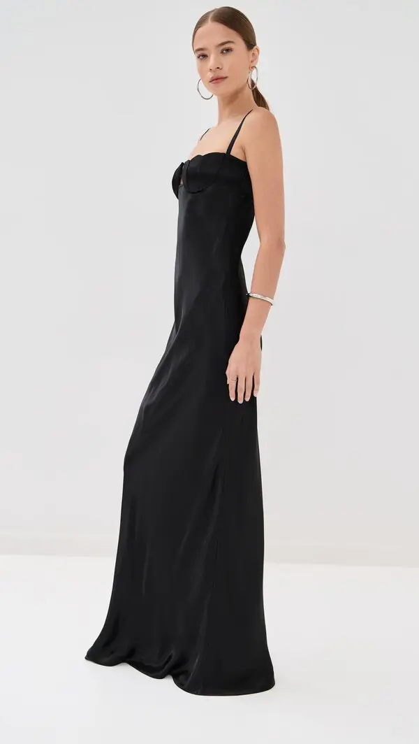 anna october tulip dress black Charmeuse In - 20% Off October pickle