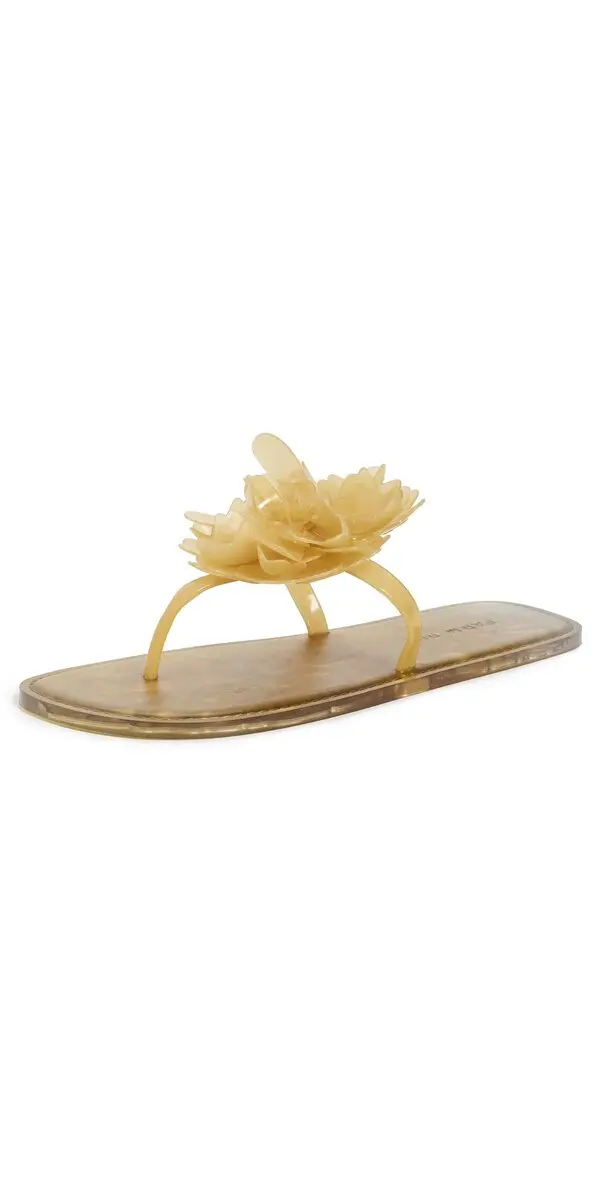 Farm Rio Flower Jelly Flat Sandal - Buttermilk