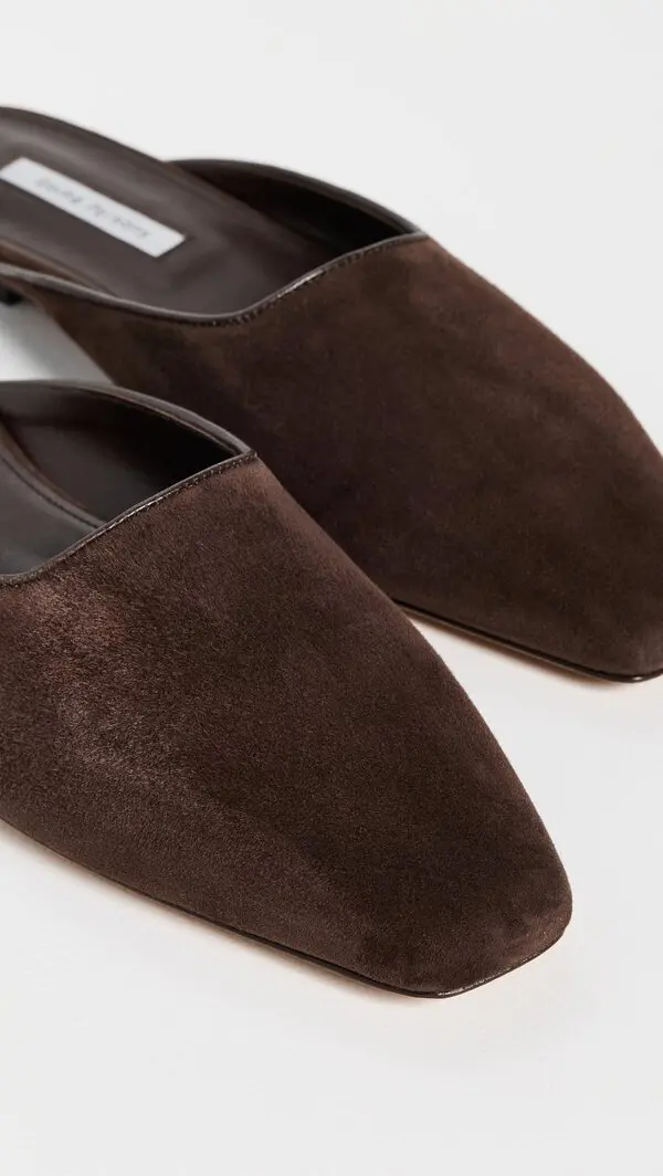 EMME PARSONS Flat Mules - Espresso
