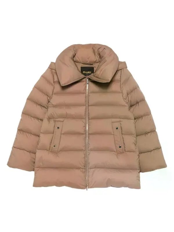 MOORER Quilted Hooded Jacket
