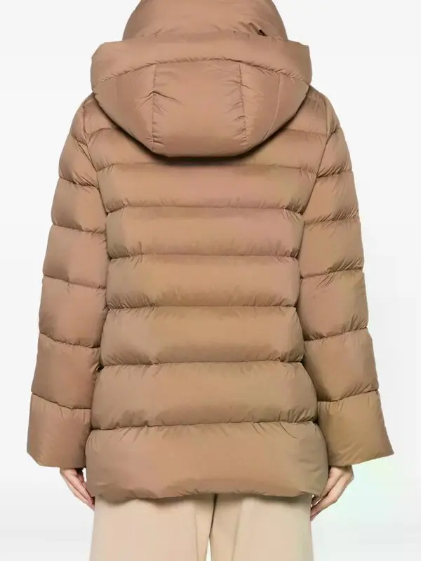 MOORER Quilted Hooded Jacket