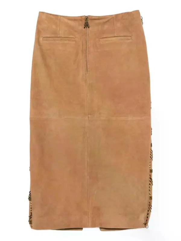 Patrizia Pepe Suede Midi Skirt