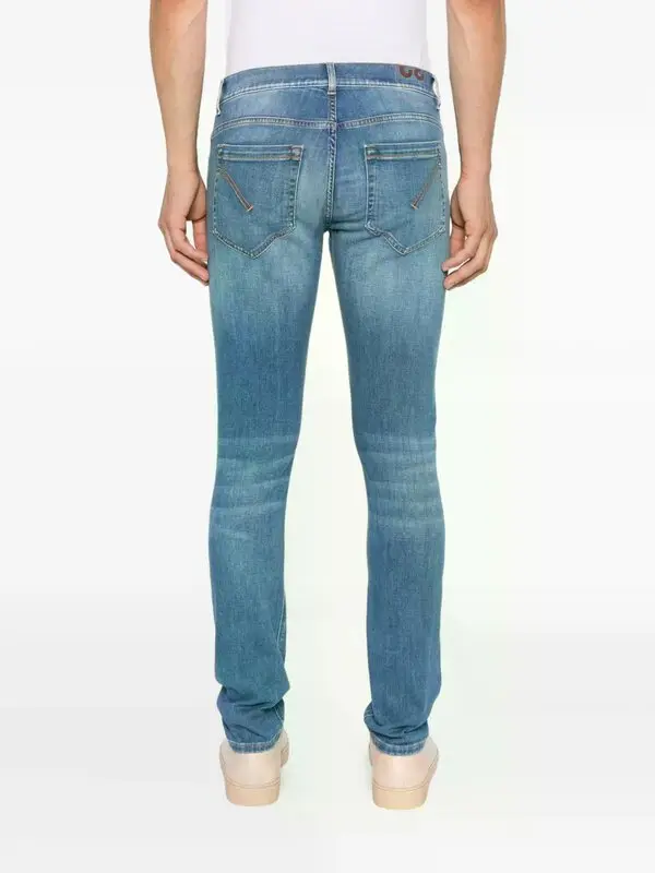 DONDUP Five-pocket Straight Leg Jeans