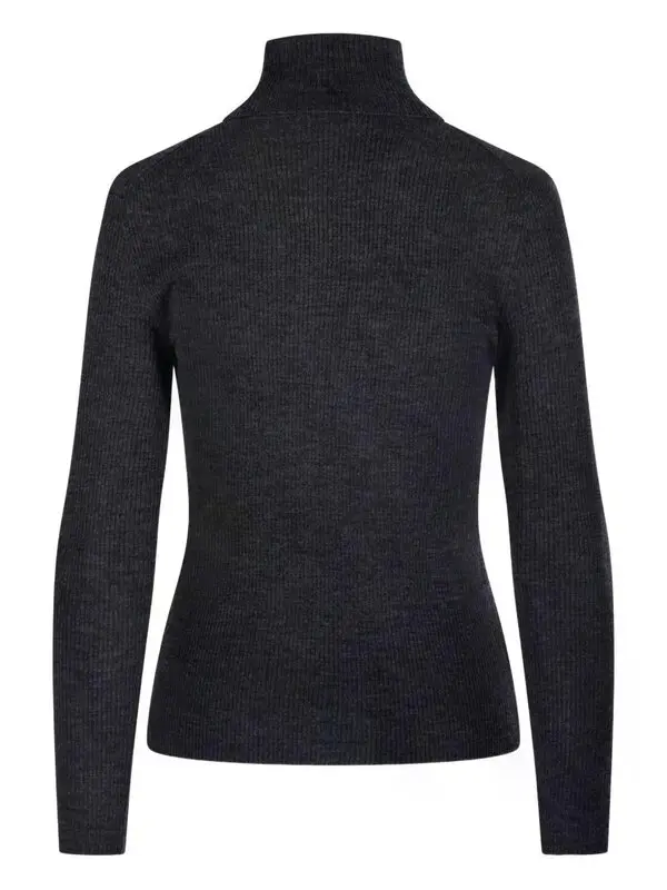 P.a.r.o.s.h Leila Ribbed Turtleneck Sweater - Grey