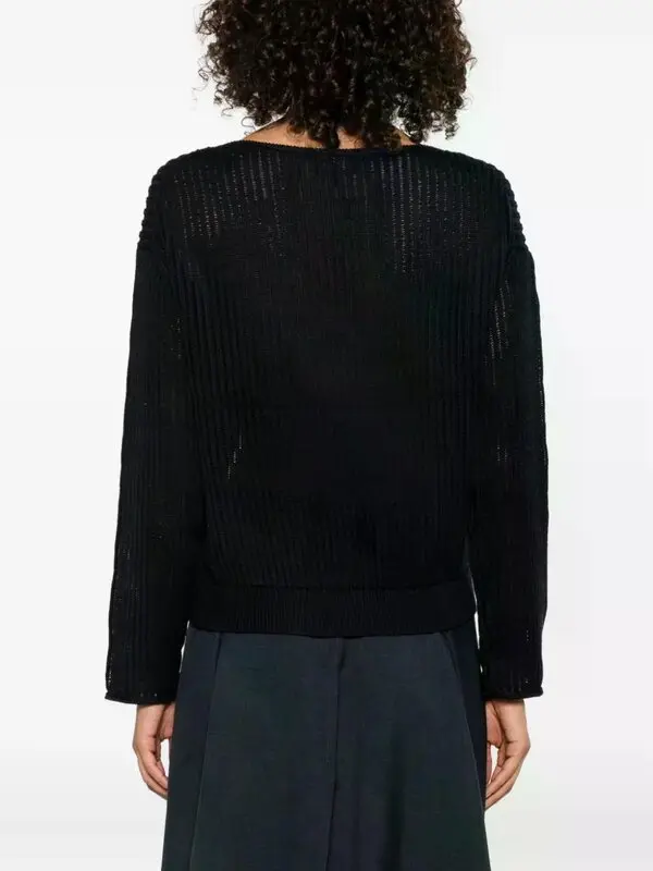 Theory Boat-neck Ribbed Sweater