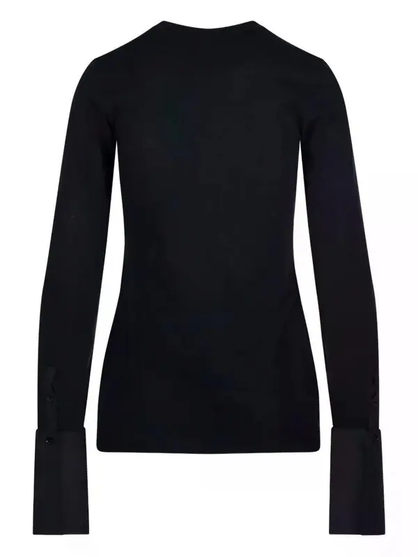 DARKPARK Cuff Detail Long-sleeve Top