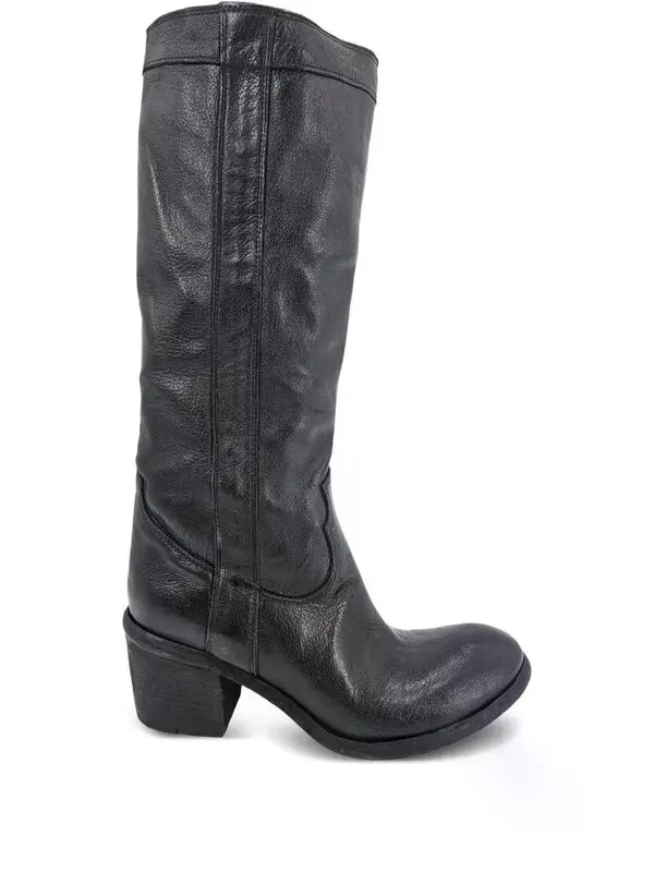 MADISON MAISON 57mm Leather Knee-high Boots - Black