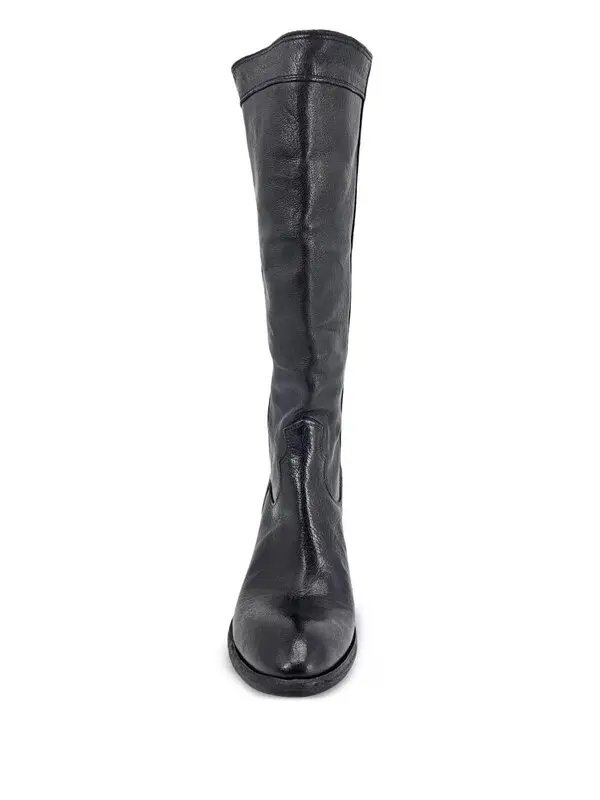 MADISON MAISON 57mm Leather Knee-high Boots - Black