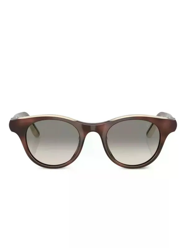 Brunello Cucinelli Round-frame Sunglasses - Brown